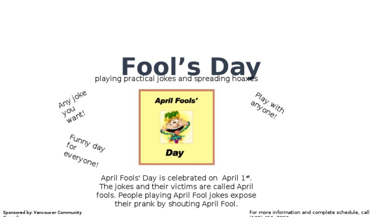 April Fools' Day Pranks and Jokes | PDF
