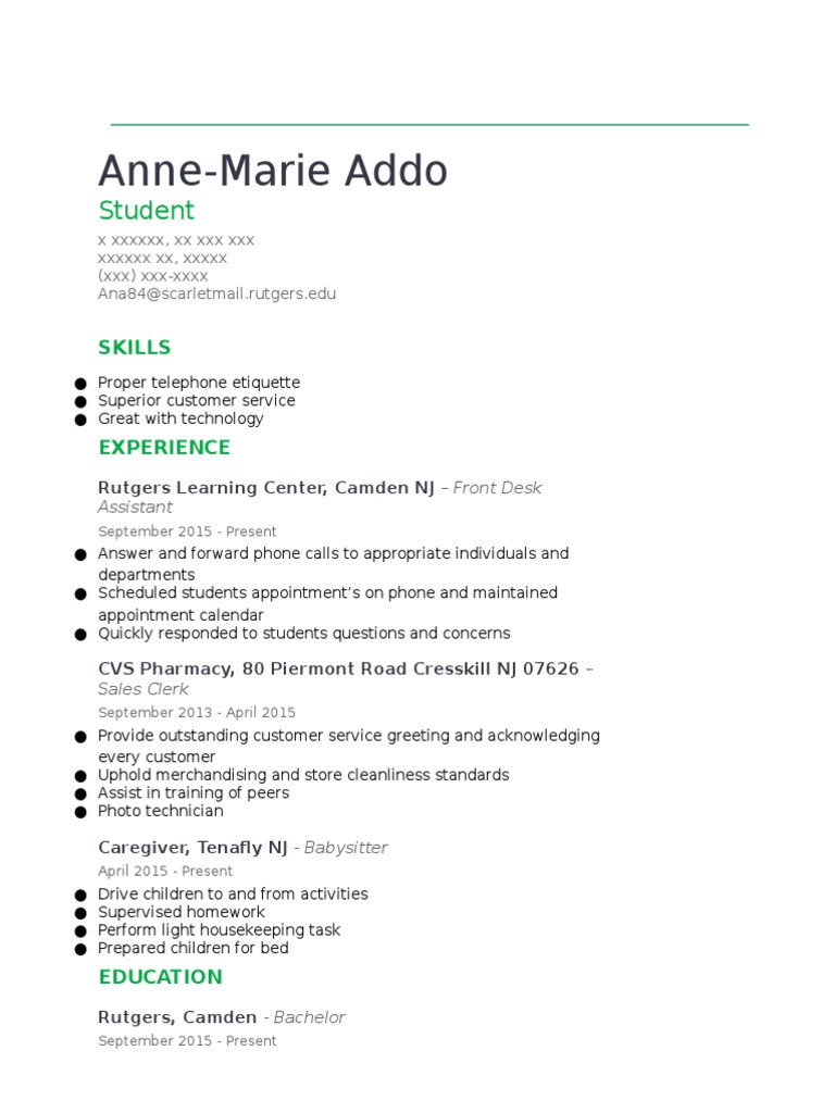 Annes Resume | PDF | Career & Growth