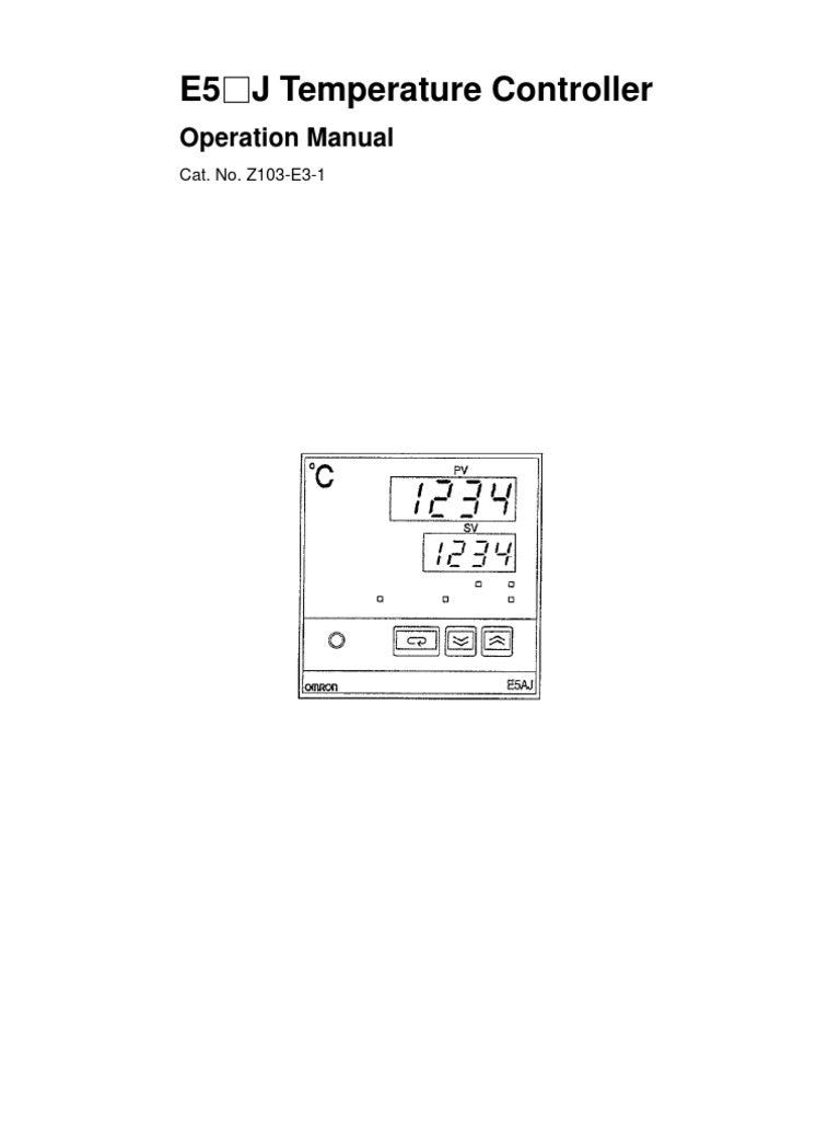 Omron E5 J | PDF | Bipolar Junction Transistor | Parameter (Computer Programming)