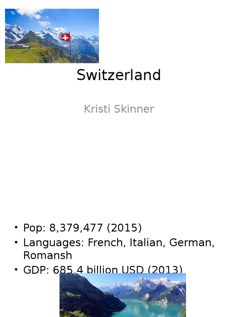 Switzerland: History, Economy, and Culture | PDF