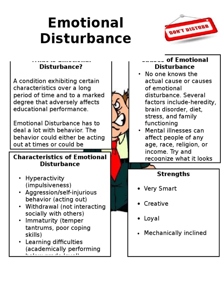 Emotional Disturbance Fs | PDF