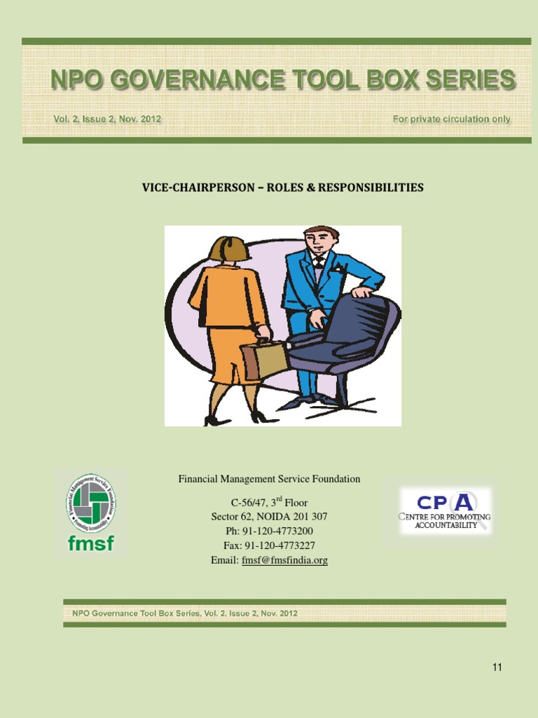 Role of Vice Chairman | PDF | Chairman | Board Of Directors