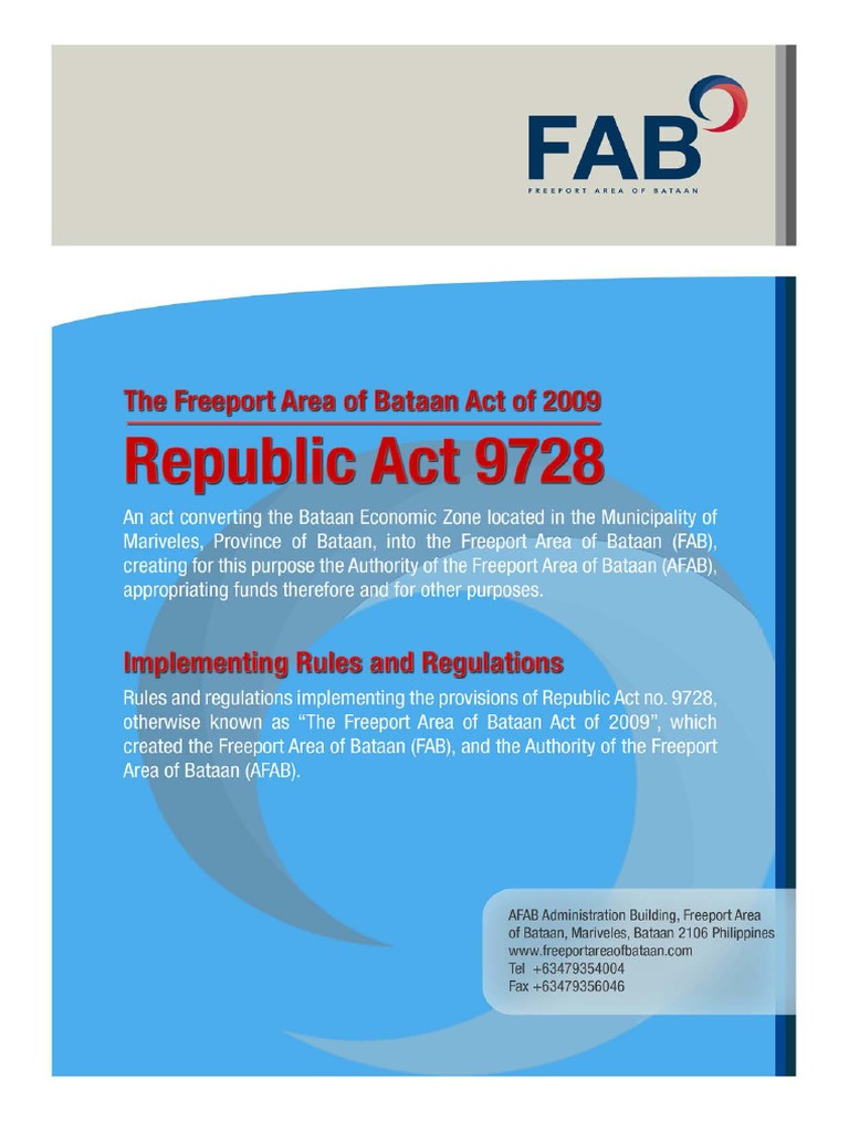 Republic Act 9728 and Its Implementing Rules and Regulations PDF | PDF ...