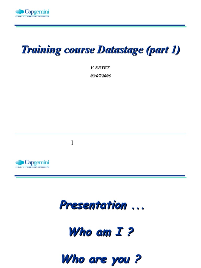 Datastage Training Course Overview | PDF | Subroutine | Parameter ...