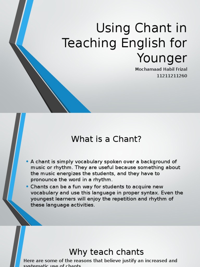 Using Chant in Teaching English For Younger | PDF | Rhythm | Stress ...