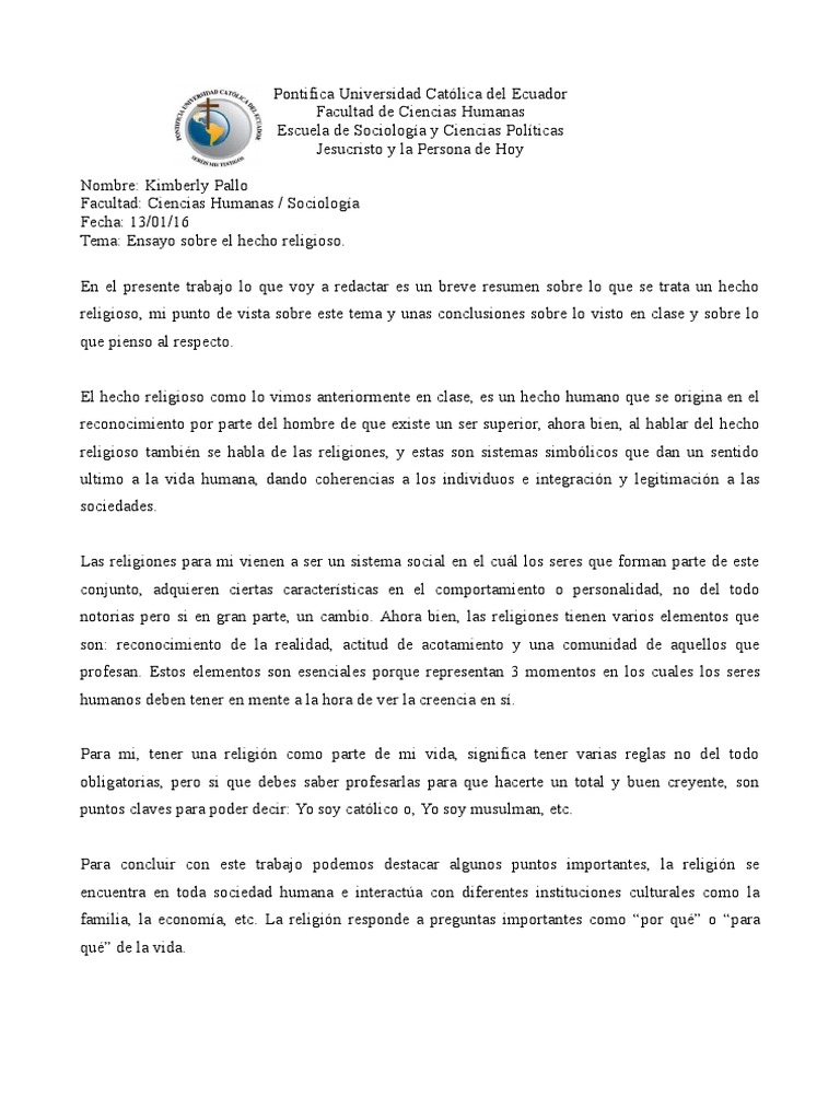 Hecho Religioso y su Impacto Social | PDF