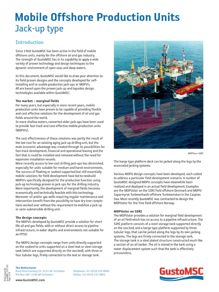 07 101 Production Jack Ups | Download Free PDF | Offshore Drilling ...