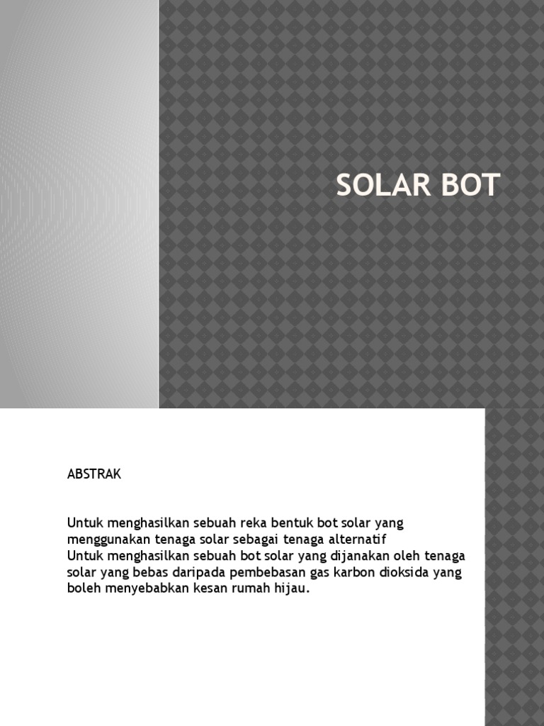Solar Bot | PDF