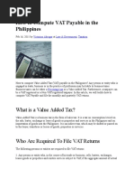 Vat Computation | PDF