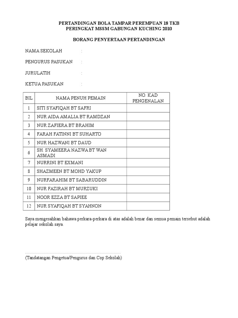 Perempuan 18 TKB 2010 | PDF | Olahraga & Rekreasi