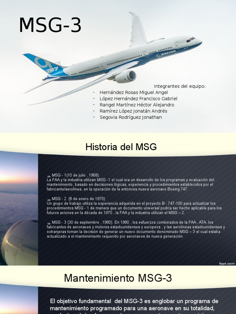 MSG 3 | PDF | Boeing | Aviación