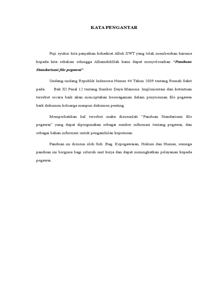 Panduan Standarisasi File | PDF