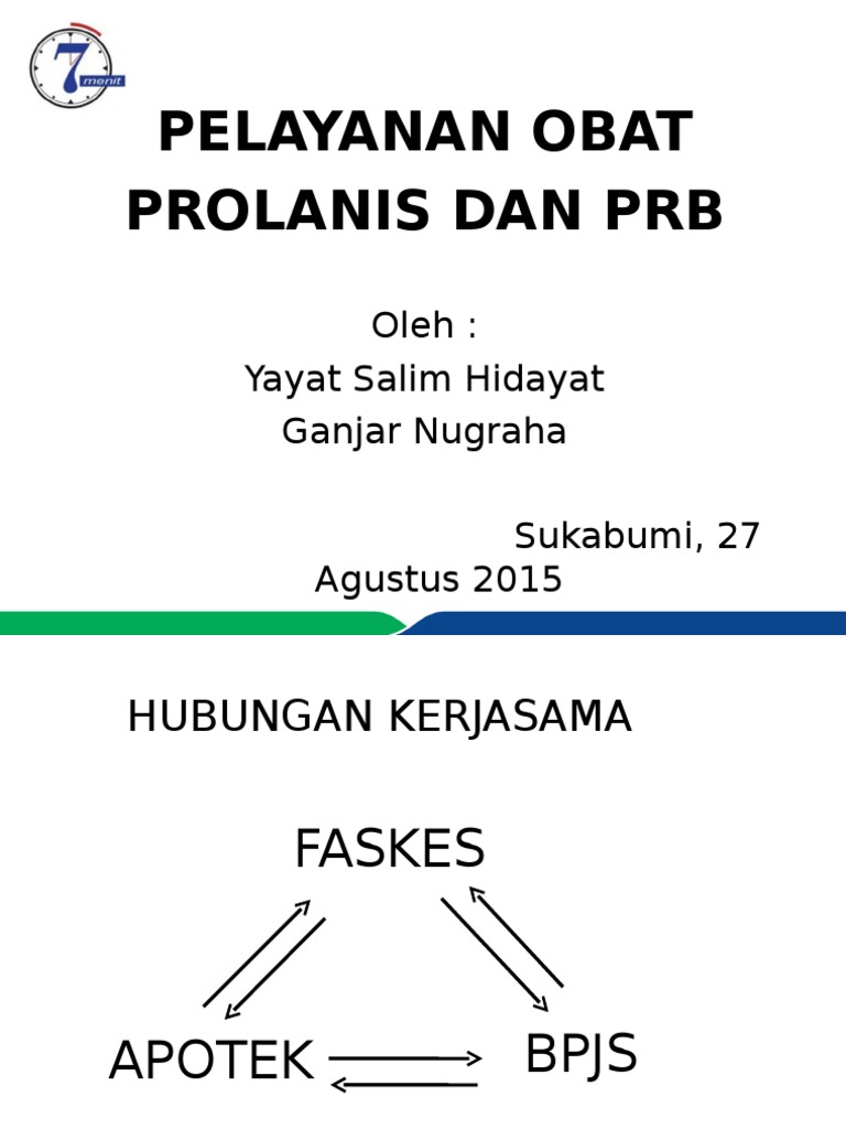 PELAYANAN OBAT PROLANIS DAN PRB (Presentasi Di Sukabumi) - (Revisi) PPT ...