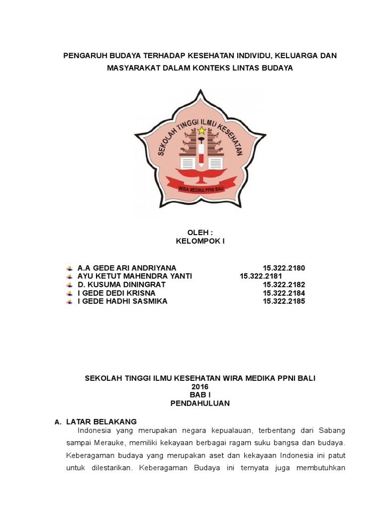 Pengaruh Budaya Terhadap Kesehatan Individu | PDF | Ilmu Sosial