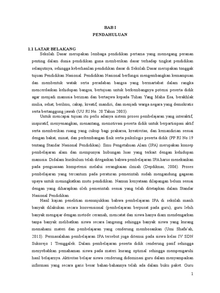 Draft Proposal Penelitian Pendidikan | PDF | Sains & Matematika