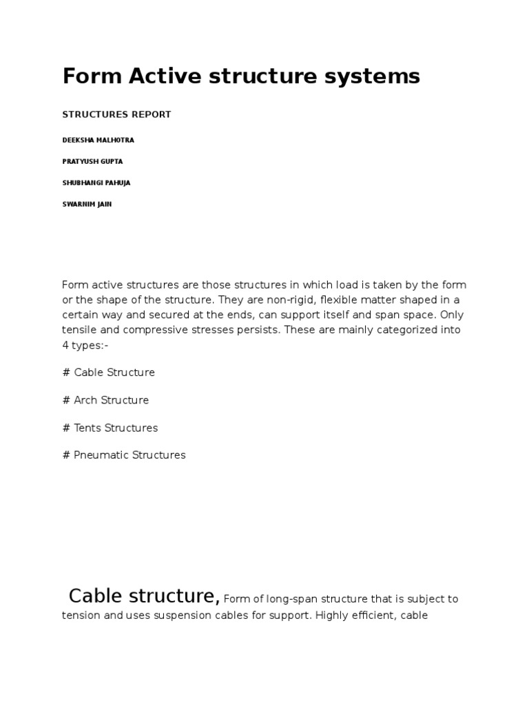 Form Active Structures: An Analysis of Tensile Structures Used in ...
