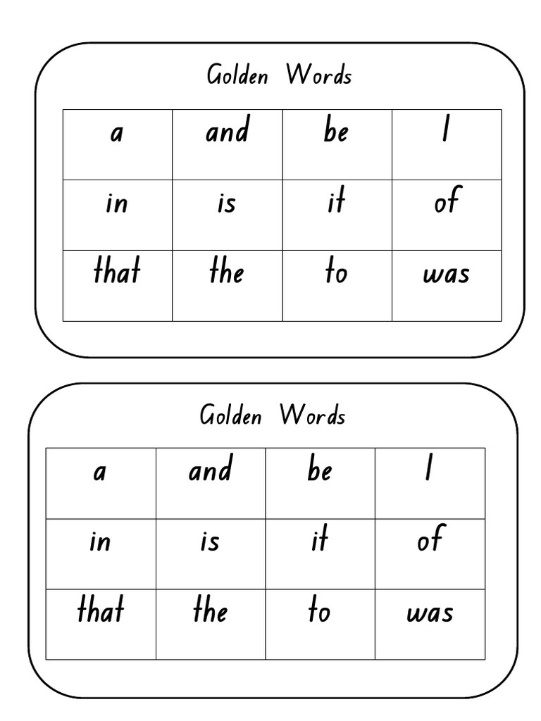 Golden Words | PDF