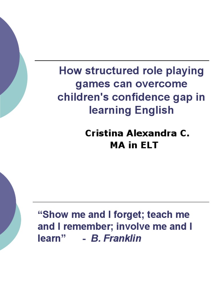 Role Playing in EFL Classes | PDF | Learning | English As A Second Or ...