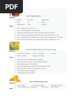 Pancake Making Procedure in English | PDF | Mango | Soft Drink