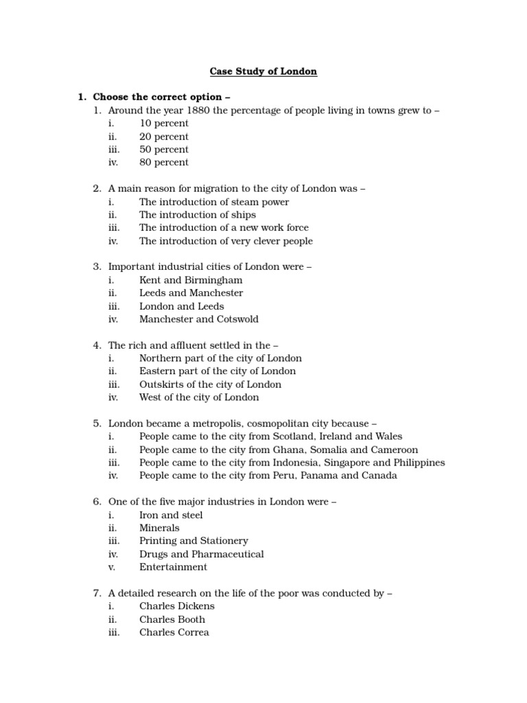 Case Study of London | PDF | London