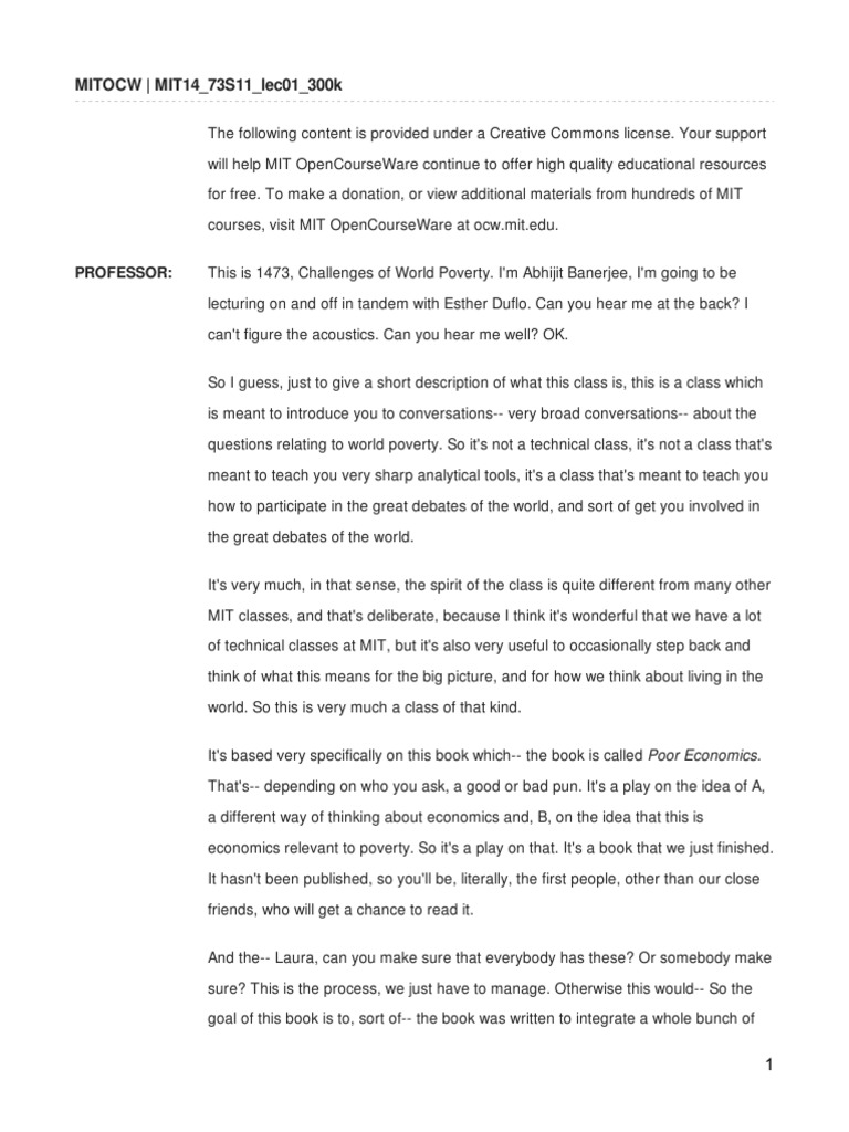 Lec01 FHGFG | PDF | Poverty Threshold | Poverty