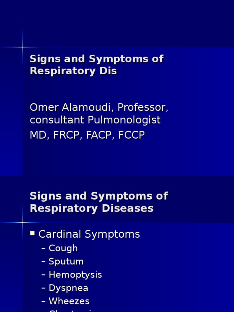 32792_Signs and Symptoms of Respiratory Diseases | Respiratory Diseases ...