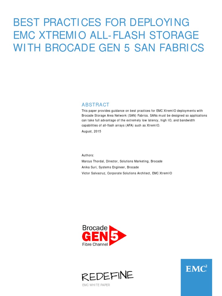 Xtremio Brocade Best Practices | PDF | Scalability | Desktop Virtualization