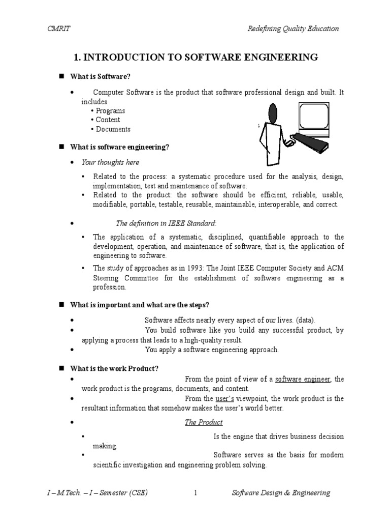 Sde Complete Notes Pdf Software Development Process Software