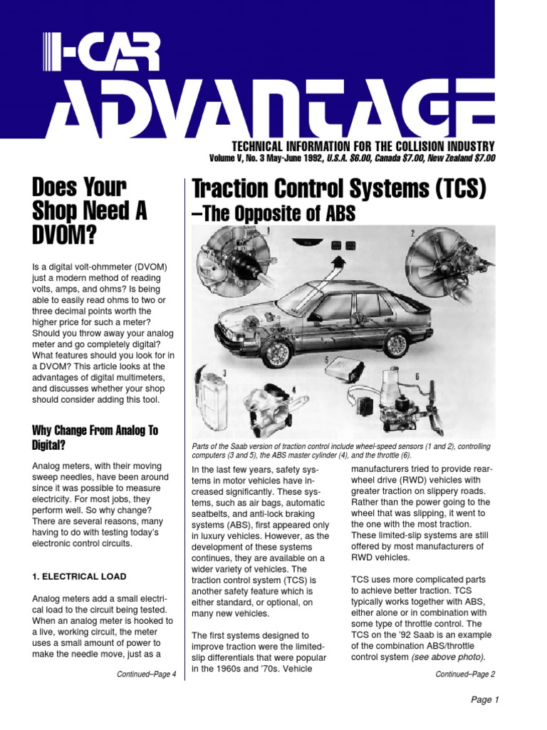 Traction Control Systems (TCS) Does Your Shop Need A Dvom?: - The ...
