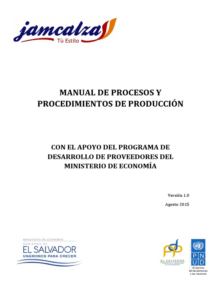 Manual de Procesos de Producción de Calzado | PDF | Calidad (comercial ...