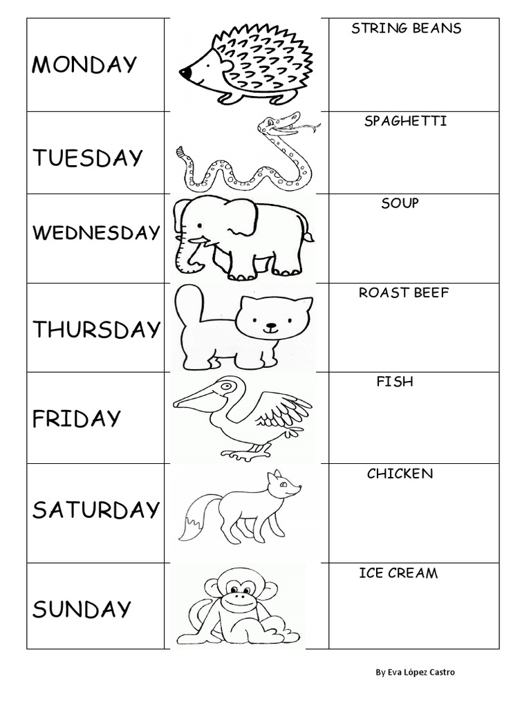 Today Is Monday Worksheet | PDF