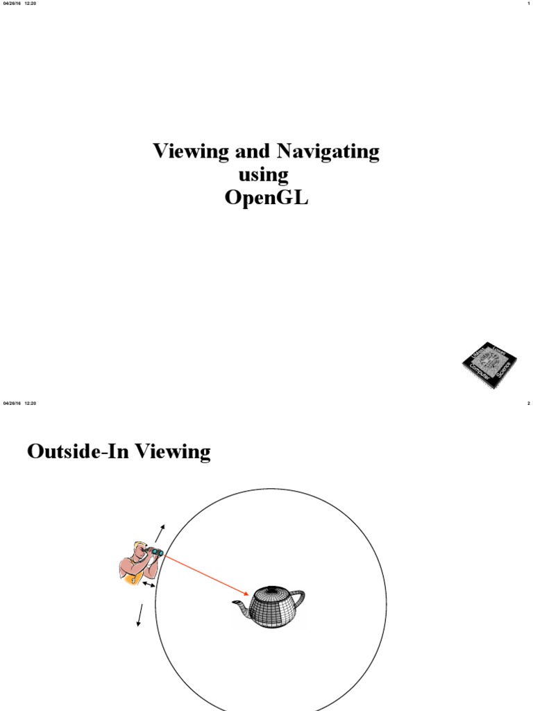 OpenGL Viewing and Navigation Techniques | PDF