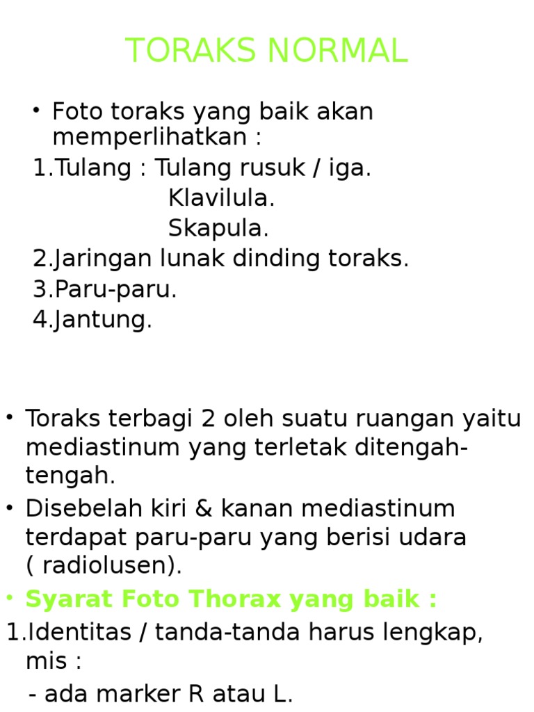 Rontgen Toraks | PDF