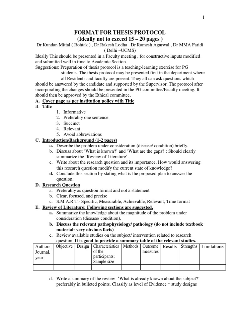 Thesis Protocol 09 | PDF | Scientific Method | Science