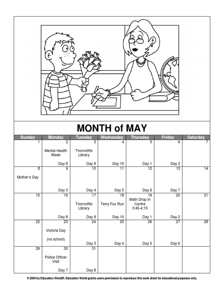 5 May-Calendar | PDF