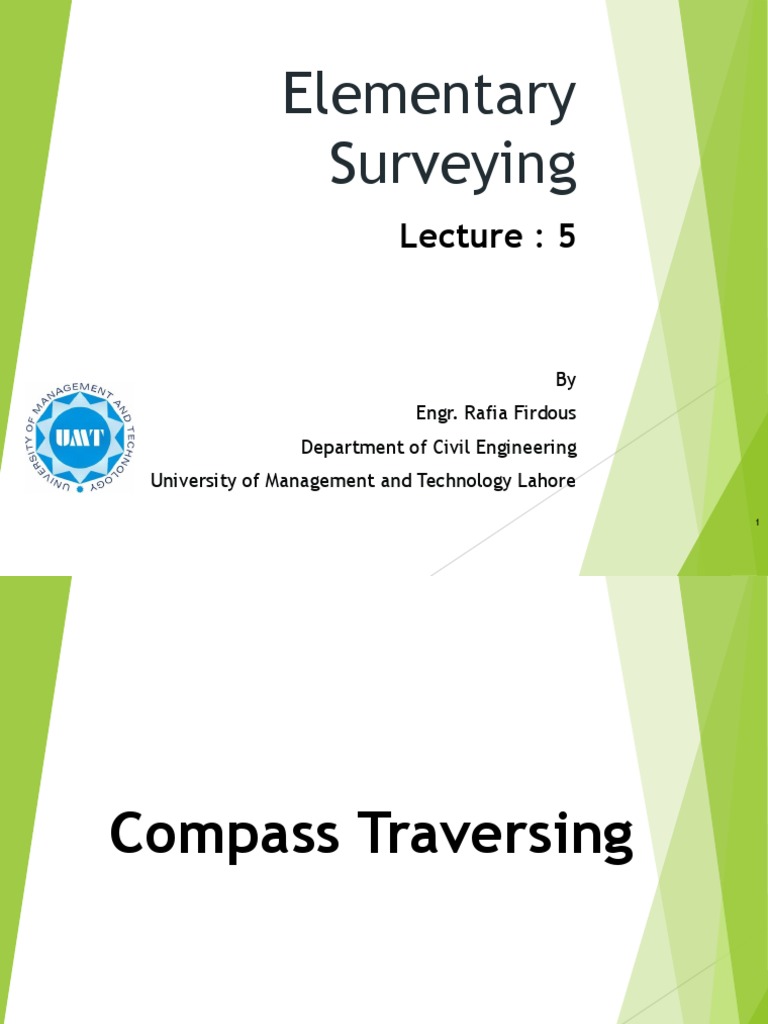 Elementary Surveying | PDF | Compass | Surveying