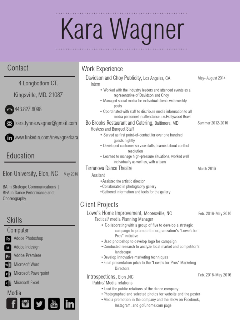Kara Wagner's Professional Resume | PDF | Career & Growth