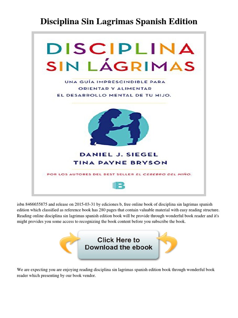 Disciplina Sin Lagrimas Spanish Edition | PDF | Book Design | Bookselling