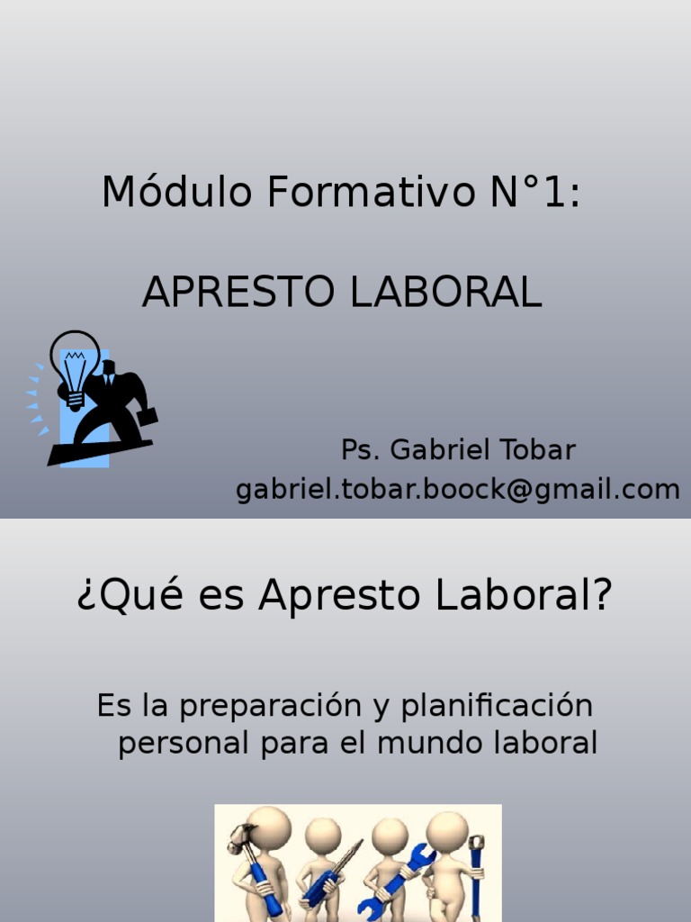 Apresto Laboral | PDF | Organización Internacional del Trabajo ...