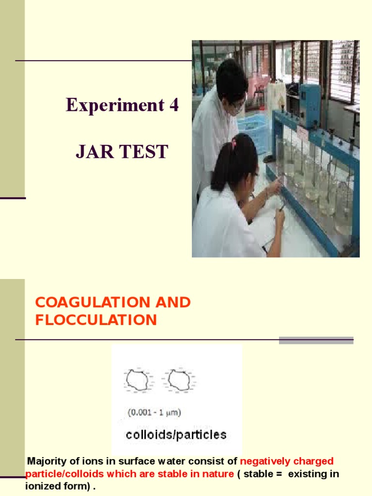 Experiment 4-JAR TEST | PDF | Chemistry | Physical Chemistry
