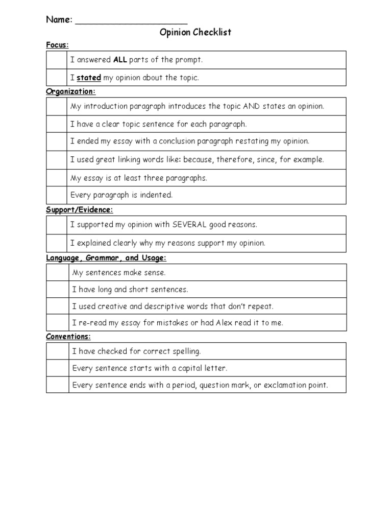 Studentopinionchecklist | PDF