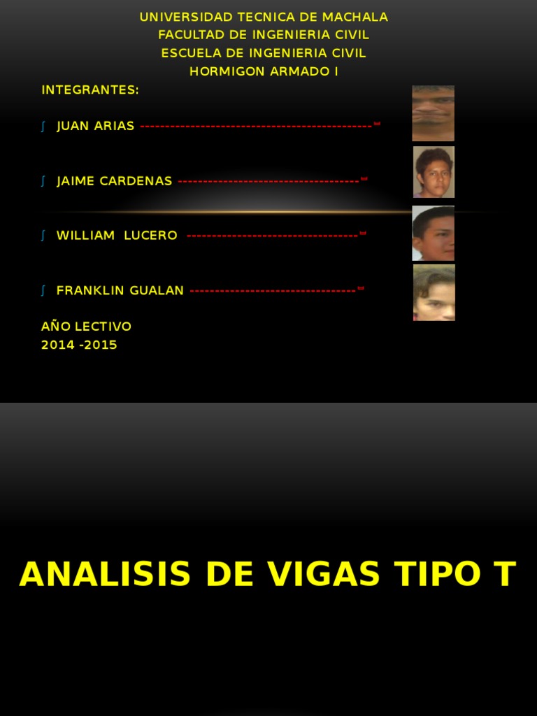 Análisis de Vigas Tipo T (Hormigón Armado) | PDF | Hormigón | Ingeniero civil