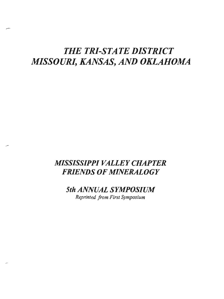 Tri State Mining District: Overview | PDF | Minerals | Mining