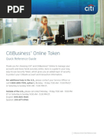 Citidirect Be Mobilepass Token: Reference Guide | PDF | Mobile App | Login