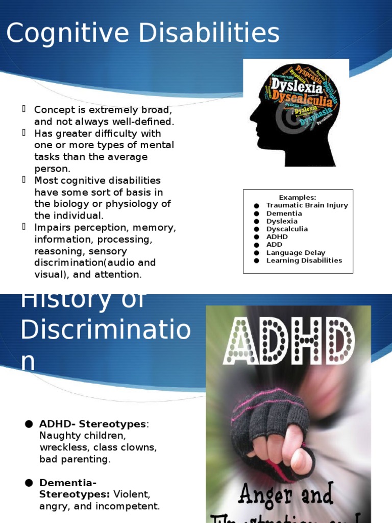 Understanding Cognitive Disabilities | PDF