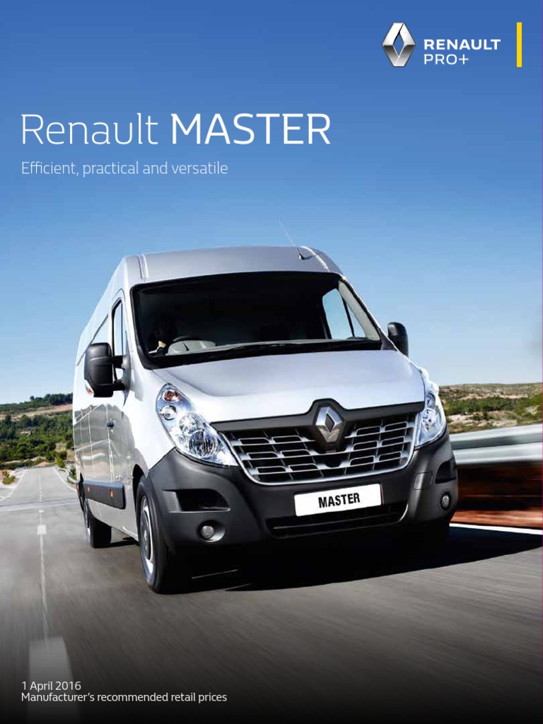 Renault Master Brochure | PDF | Turbocharger | Axle