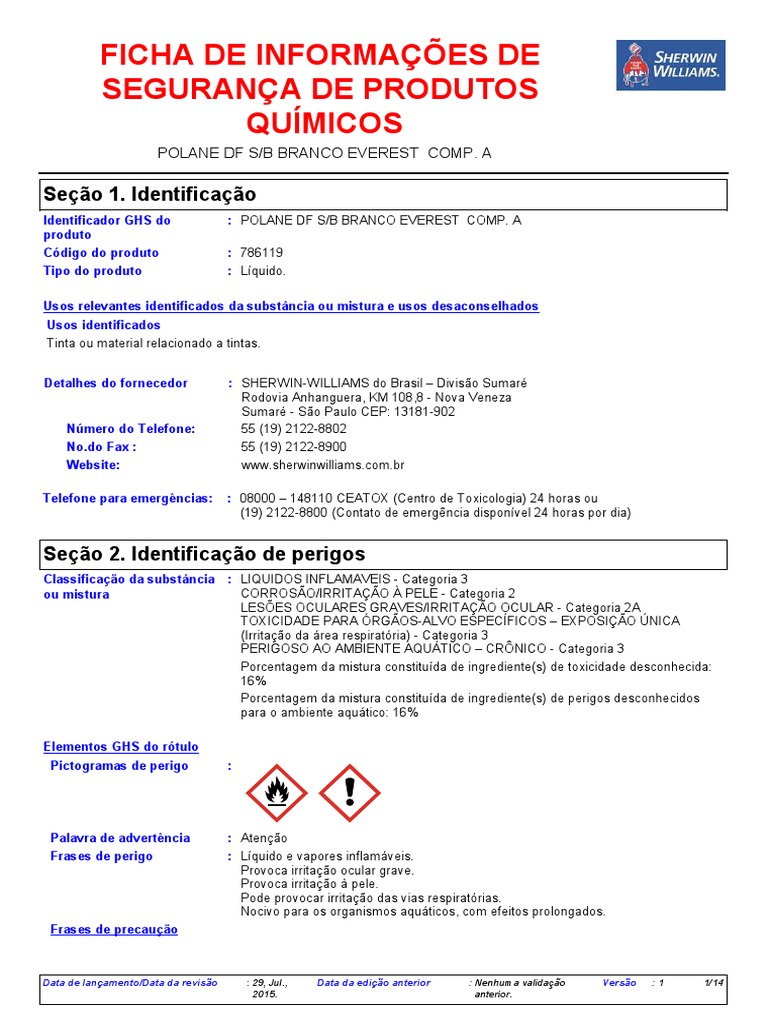 FG - 786119 - Polane DF S - B Branco Everest Comp. A - Por | PDF ...
