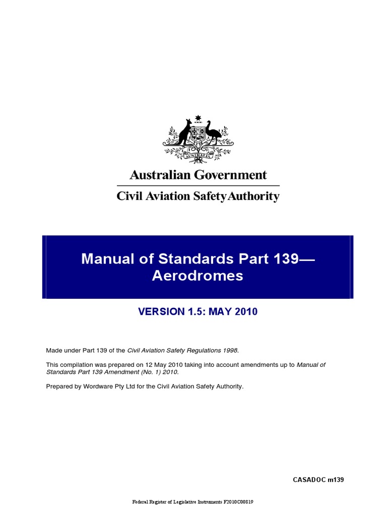 Casr 139 | Download Free PDF | Runway | Aviation