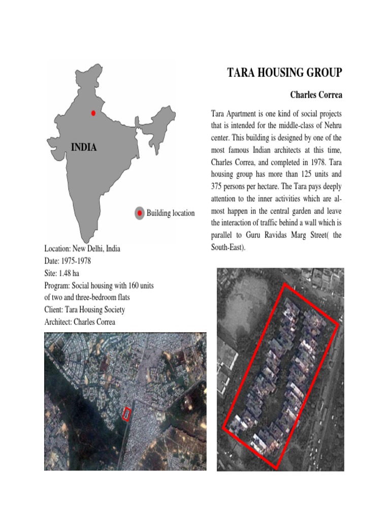 Tara Housing: A Case Study by Correa | PDF | Apartment