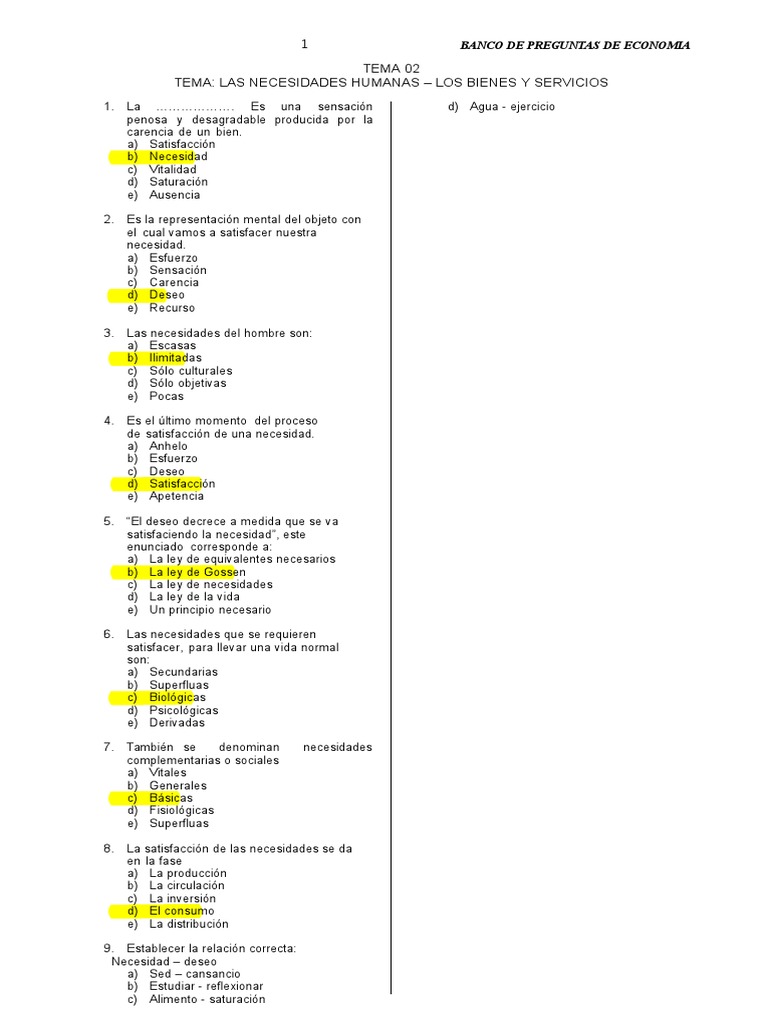 Economia Practica | PDF | Bienes | Economias